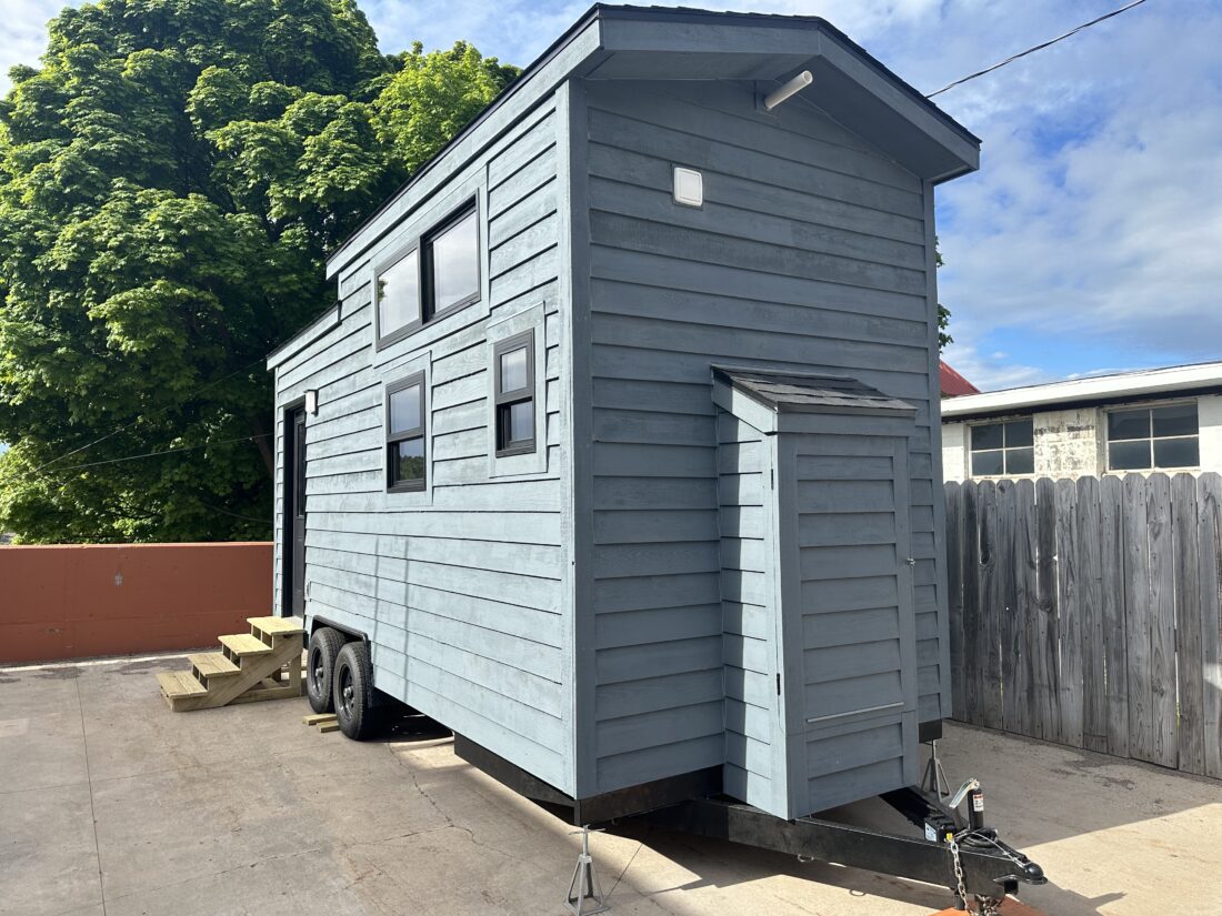 CTE student-built tiny house up for auction | News, Sports, Jobs - The Mining Gazette